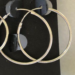 PRIMROSE | Jewelry | Primrose Sterling Silver Hoop Earrings 2 Pairs ...